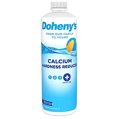 Doheny's Calcium Reducer | Quickly & Safely Reduce Calcium Hardness Levels in Your Pool | Contains Phosphoric Acid Derivatives | Prevent Scaling, Staining & Corrosion | 1 QT