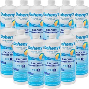 Doheny's Calcium Reducer | Quickly & Safely Reduce Calcium Hardness Levels in Your Pool | Contains Phosphoric Acid Derivatives | Prevent Scaling, Staining & Corrosion | 1 QT