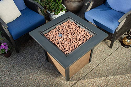 Bond Manufacturing 51846 28in Woodleaf Fire Pit, Black/Tan