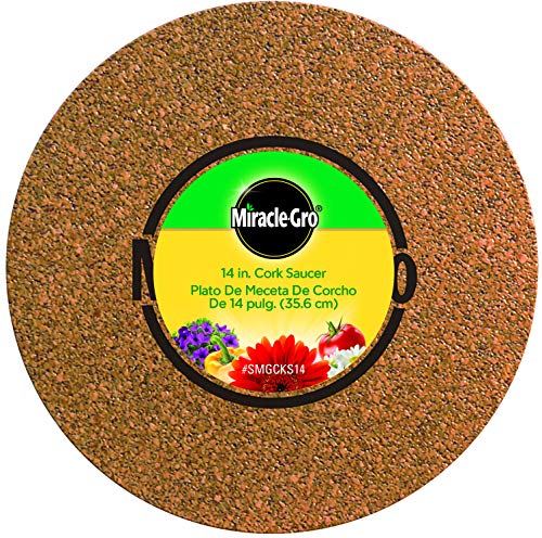 Miracle-Gro SMGCKS14 14" Cork Saucer, Natural