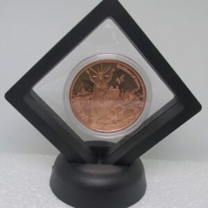 Norse Gods Series Freya - Valkyrie 1 oz .999 Copper BU Round USA Bullion Coin, Framed with Display Stand