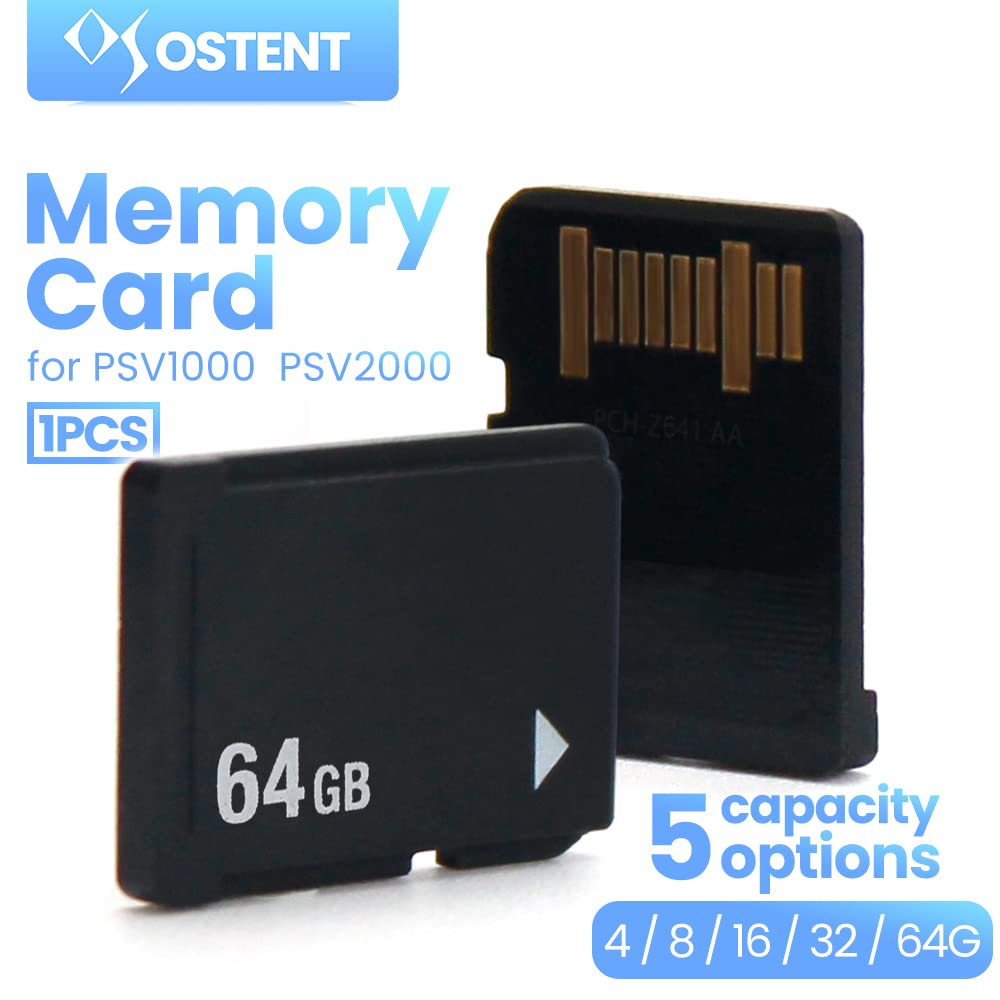 OSTENT 64GB Memory Card Stick Storage for Sony PS Vita PSV1000/2000 PCH-Z041/Z081/Z161/Z321/Z641