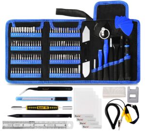 kaisi 136 in 1 electronics repair tool kit professional precision screwdriver set magnetic drive kit with portable bag