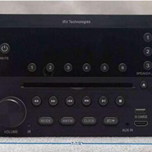 iRV Technology iRV32 AM/FM/CD/DVD/MP3/MP4/HDMI in&Out w/ARC/Digital 2.1/Surround Sound/Bluetooth/CEC/NFC,3 Zones Wall Mount RV Radio Stereo w/APP Control, USB Using 5V Charging Both Android&Apple