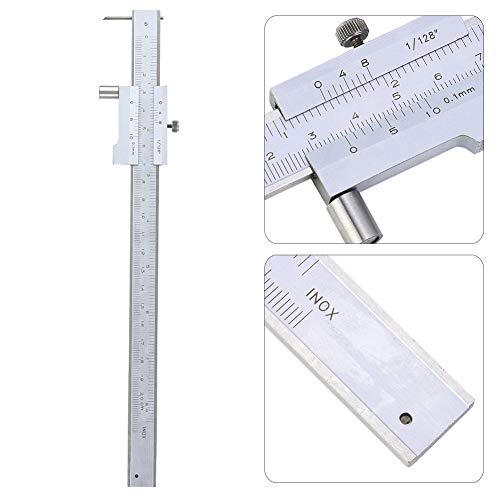 Parallel Crossed Caliper, 0-200mm Parallel Crossed Vernier Caliper, Stainless Steel Parallel Crossed Vernier Caliper Marking Gauge