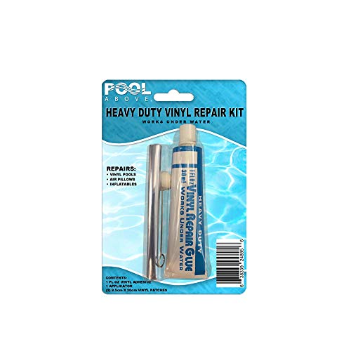 Pool Above Repair Kit for Comfort Plush Airbed | Vinyl Glue | Gray Vinyl Patches