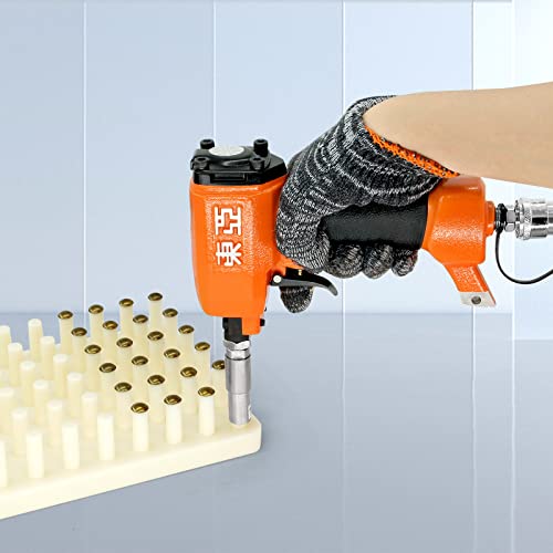 Dongya 1170 Pneumatic Decorative Nailer, Diameter 29/64'' (11.7mm), Air Power Upholstery Tacks Nail Gun, Finish Nailer Thumbtacks Tool For Furniture(1170 Deco Nailer)