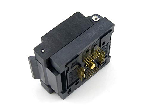 QFN64 Clamshell Programming Adapter Socket/Burning Socket/IC Test Socket QFN-64BT-0.5-01, 64-Pin, 0.5mm Pitch, IC Test Burn-in Socket, Applied to QFN64, MLP64, MLF64 Packages.