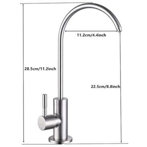 Drinking Water Filter Faucet Stainless Steel Brushed Nickel Kitchen Bar Sink，Lead-Free Modern Water Filter Faucet