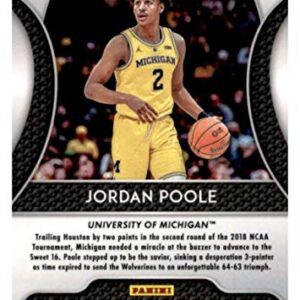 2019-20 Panini Prizm Draft #28 Jordan Poole Michigan Wolverines Basketball Card