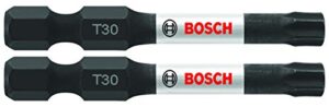 bosch itt30202 2-pack 2 in. torx #30 impact tough screwdriving power bits