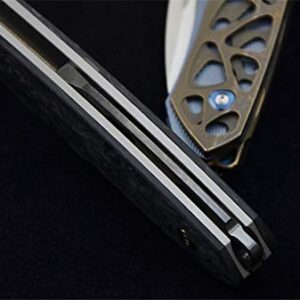 Kevin john Harpoon Folding Pocket Knives M390 Blade Titanium alloy Disassembly Pivot Screws