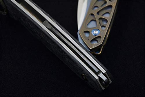 Kevin john Harpoon Folding Pocket Knives M390 Blade Titanium alloy Disassembly Pivot Screws