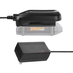 WA3742 Charger for Worx 20V Lithium Battery WA3520 WA3525 WA3578, Cell9102 Replacement Worx Battery Charger 20V WA3732 WA3875 WA3881