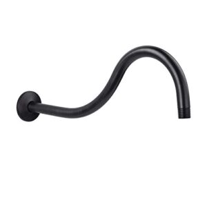 shower head extension arm by js jackson supplies, 16 inch assembled length, high arc long extender pipe, great for rain fall showerhead, oil rubbed bronze finish