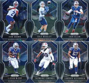 2019 panini prizm football buffalo bills veteran team set of 10 cards: john brown(#1), cole beasley(#2), josh allen(#3), lesean mccoy(#4), tremaine edmunds(#5), lorenzo alexander(#6), jordan poyer(#7), frank gore(#8), jim kelly(#263), thurman thomas(#264)