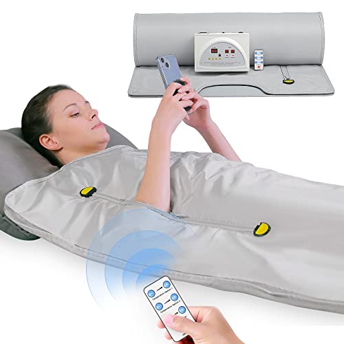 InLoveArts Far Infrared Sauna Blanket for Exercise Recovery - Portable Infrared Sauna for Home Detox, at Home Sauna Full Body Higher Dose Infrared Sauna Blanket, Relax Your Body and Mind