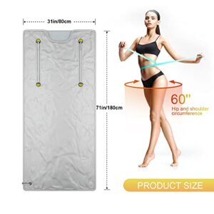 InLoveArts Far Infrared Sauna Blanket for Exercise Recovery - Portable Infrared Sauna for Home Detox, at Home Sauna Full Body Higher Dose Infrared Sauna Blanket, Relax Your Body and Mind