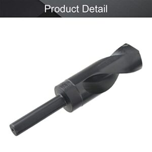 Utoolmart Reduced Shank Drill Bit 30mm High Speed Steel HSS 9341 Black Oxide with 1/2 Inch Straight Shank 1pcs