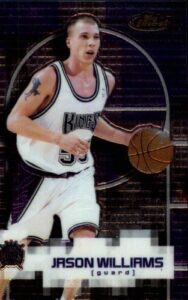 2000-01 topps finest #30 jason williams nba basketball trading card