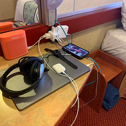 Cruise Ship Power Strip - No Surge Cube Outlet Multi Plug [3 Electrical Outlet + 3 USB Port] Cruise Approved Power Strip Charger in 2023, 2024 & 2025