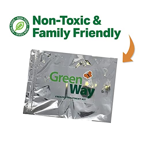 GreenWay Freezer Treatment Bag Kit, Protect Your Clothes with a Set of 5 Reusable Bags, get rid of pests and Odors with an eco-Friendly Alternative DIY Solution