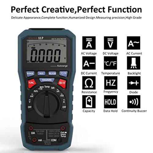 Meosao Multimeter Digital multimeter USB Interface and PC Software, CD Data Output AC/DC Voltage Tester