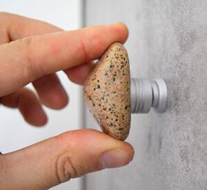 10 pcs sea stone cabinet knobs and pulls. kitchen cabinet rock pull handles