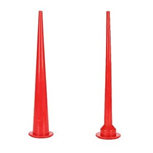 Caulking Nozzle for Sausage Caulking Gun, Reusable Caulk Nozzle Applicator, Durable Epoxy Piston Caulk Cap, Replacement Extension Tool Supplies Applied in The Construction (Red-2Pack)