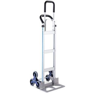 happygrill hand truck, 550 lbs capacity utility cart dolly, heavy duty aluminum construction, stair climber cart with 6-wheels