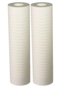 compatible for aqua-pure ap110 universal whole house filter replacement cartridge for fine/normal sediment, 2-pack by ipw industrie inc.