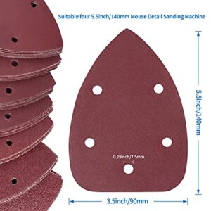 MIDO PROFESSIONAL ABRASIVE 84 PCS Mouse Detail Sander Sandpaper Sanding Paper Assorted 40/60/80/120/180/240/320 Grits