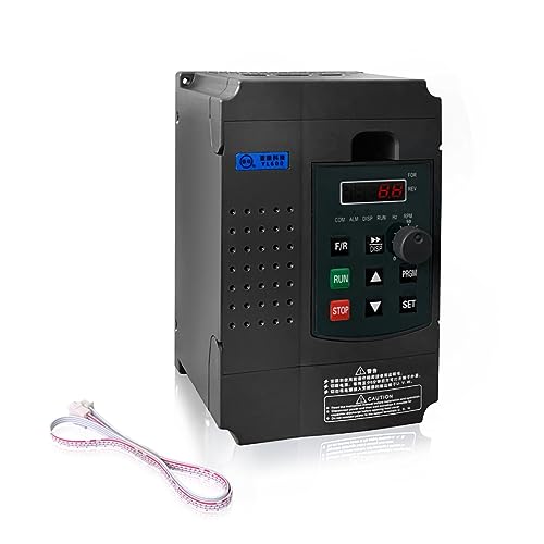 SZCY LLC AC 220V/2.2KW Variable Frequency Drive, 12A VFD Inverter Frequency Converter for Spindle Motor Speed Control (Single-Phase Input, 3 Phase Output)