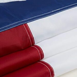 Texas Flag 4x6 Heavy Duty Outdoor - Embroidered Sewn Heavy Duty 100% Nylon Flags Vivid Color - Brass Grommets and 4 Stitch Hemming USA Flag