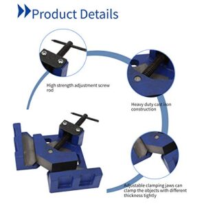 4" Welders Angle Clamp，90 Degree Right Angle Corner Clamp，Heavy Duty Welding Fixture for Wood Metal Work