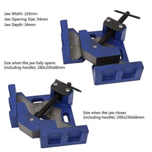 4" Welders Angle Clamp，90 Degree Right Angle Corner Clamp，Heavy Duty Welding Fixture for Wood Metal Work