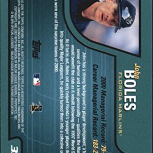 2001 Topps #336 John Boles MG MLB Baseball Trading Card