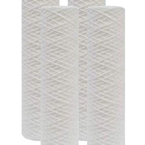 Compatible for WHKF-WHSW String Wound 5 Micron Sediment Water Filters - 4-Pack- by IPW Industries Inc.