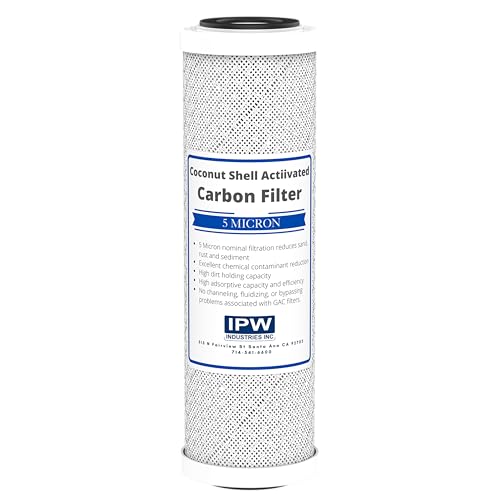 Compatible with Replacement Filter Kit for Watts RO-TFM-5SV RO System - Includes Carbon Block Filters, PP Sediment Filter & Inline Filter Cartridge by IPW Industries Inc