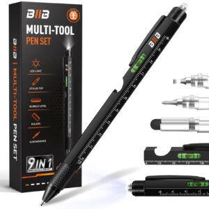 biib gifts for men, stocking stuffers for adults 9 in 1 multitool pen gifts for dad, christmas gifts for men who have everything, dad gifts for him, mens gifts for grandpa, husband, gadgets for men