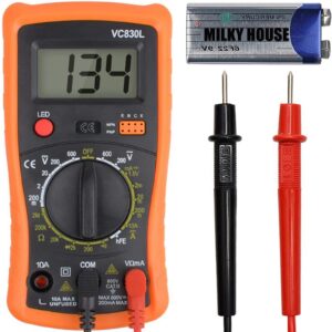 digital multimeter pocket clamp multimeters multi tester voltmeter ammeter ohmmeter ac/dc ohm volt amp and diode voltage electrical tester meter with backlight lcd,home professional use automotive,etc