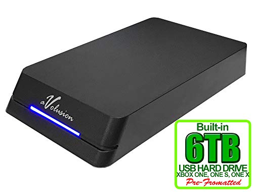 Avolusion HDDGear Pro 6TB (6000GB) 7200RPM 64MB Cache USB 3.0 External Gaming Hard Drive (for Xbox ONE X/S, Pre-Formatted) - 2 Year Warranty