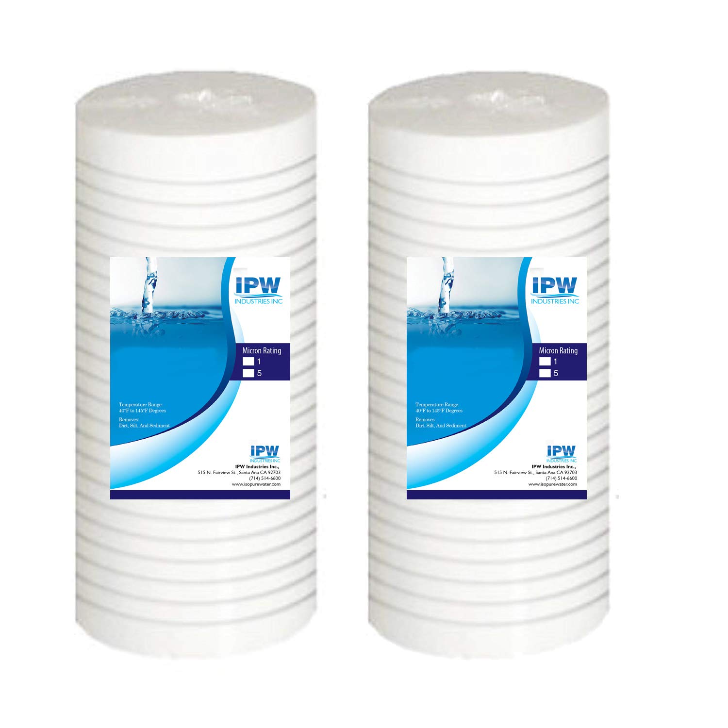 Compatible with CMB-510-HF Polypropylene Whole House Filter Fits The IHS12-D4 UV System 2 Pack