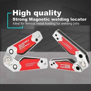 Welding Magnetic Holder, 20°-200° Adjustable Angles Iron Boron Welding Magnet Magnetic Welding Holder Welder Tool Accessories