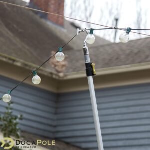 DOCAZOO DocaPole 7-30 Foot (36-ft Reach) Hook with Telescopic Extension Pole for Hanging Lights, Boat Accessories, Pool, Clothing, and Other Retrieval