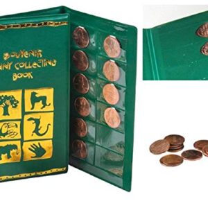 Souvenir Penny Holder Collecting Books (3 Pack) Bi-Fold Coin Display for Rare and Elongated Pennies! (3 Pack)