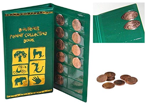 Souvenir Penny Holder Collecting Books (3 Pack) Bi-Fold Coin Display for Rare and Elongated Pennies! (3 Pack)