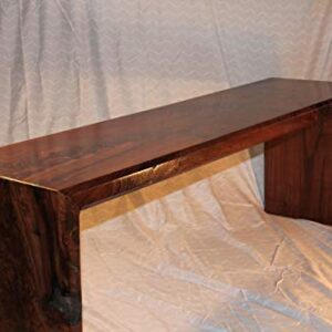 Walnut Waterfall Bench