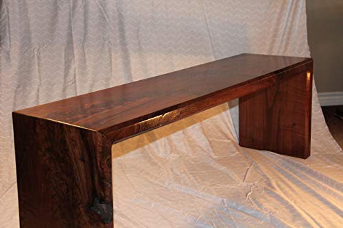 Walnut Waterfall Bench