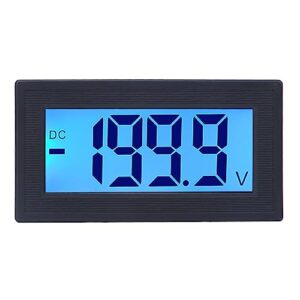 yb5135db digital voltage testers mini dc voltmeter blue backlight led panel accuracy volt monitor tester ac100-240v(dc 0-200v)